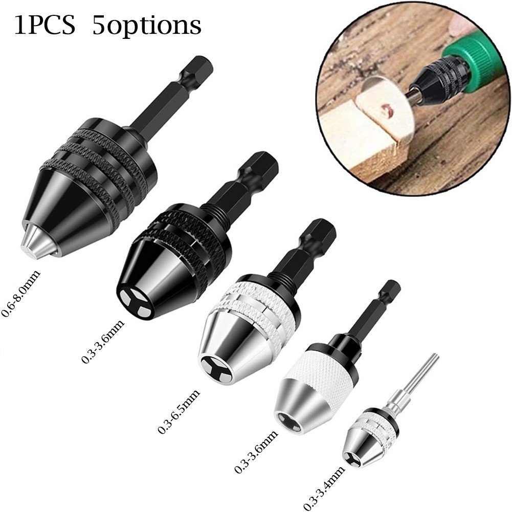 [HOT SALE] 6.35mm Hex Shank Quick Change Keyless Drill Bit Chuck ...
