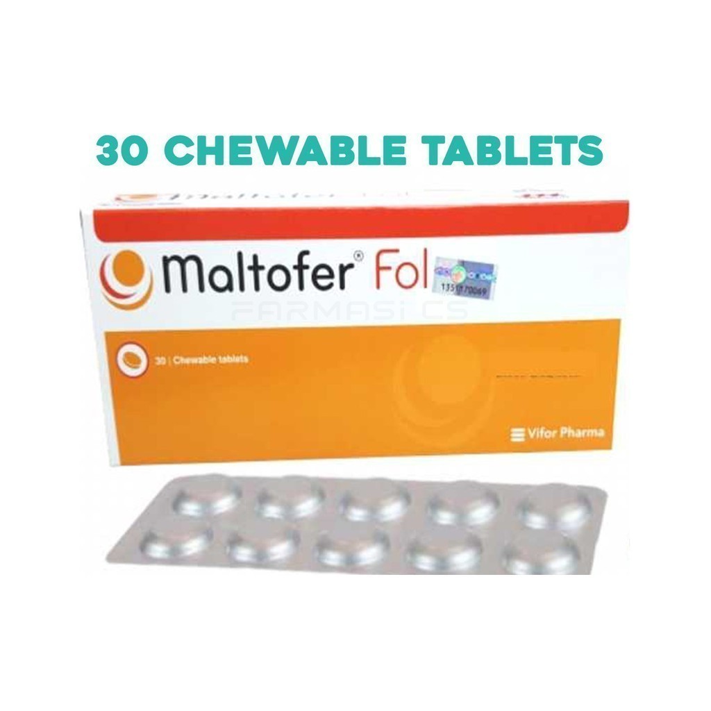 Maltofer Fol 30 chewable tablets Exp:11/2025 [ Oral iron for iron ...