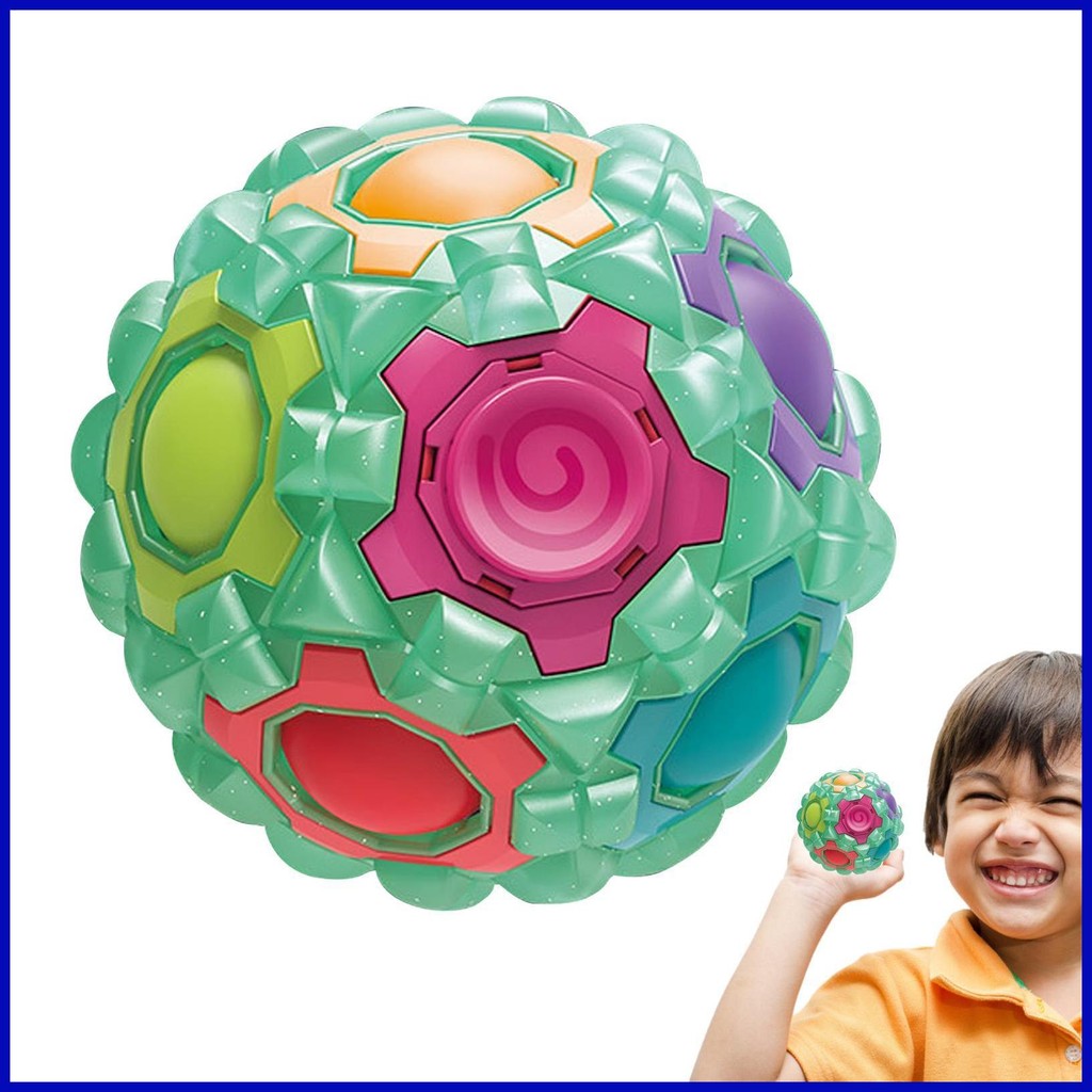 Rainbow Ball Fidget Toy Sensory Glow in Dark Brain Teaser Toy Colorful ...