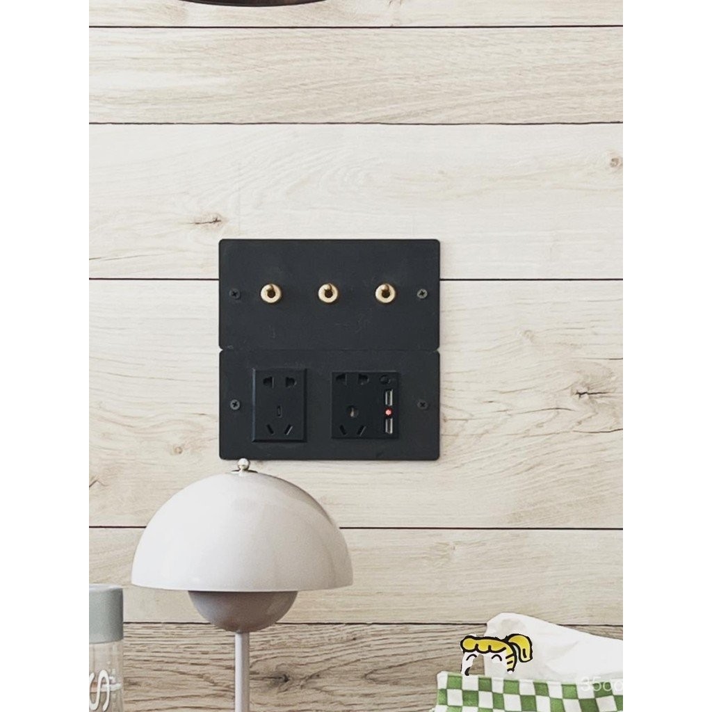 InnoStar Iron Art Vintage 118 Set Soket Suis USB Lima Lubang Satu Buka ...