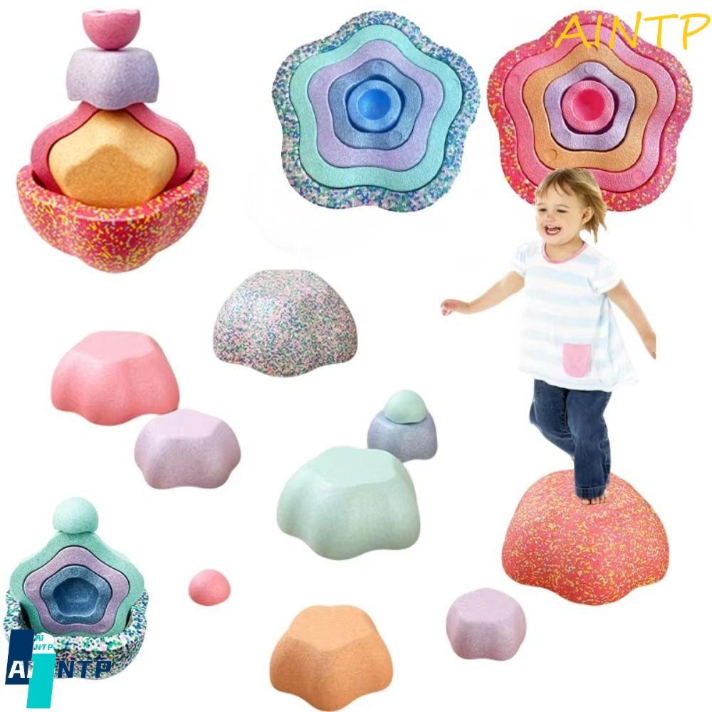 AINTP Steeping Stone Balance Game, Five-pointed Star Outdoor Foam ...