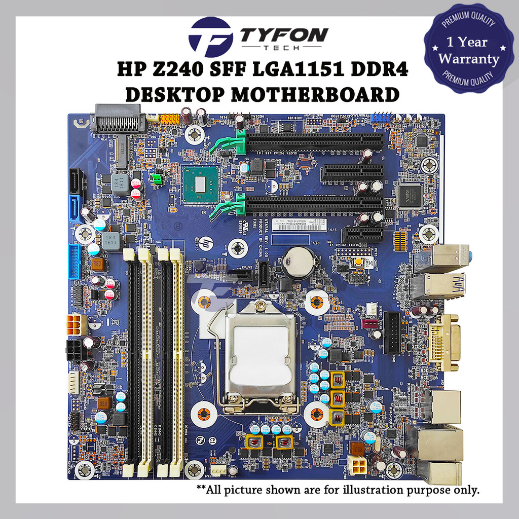 HP Z240 Tower Workstation Motherboard LGA1151 DDR4 837344-001 237344 ...
