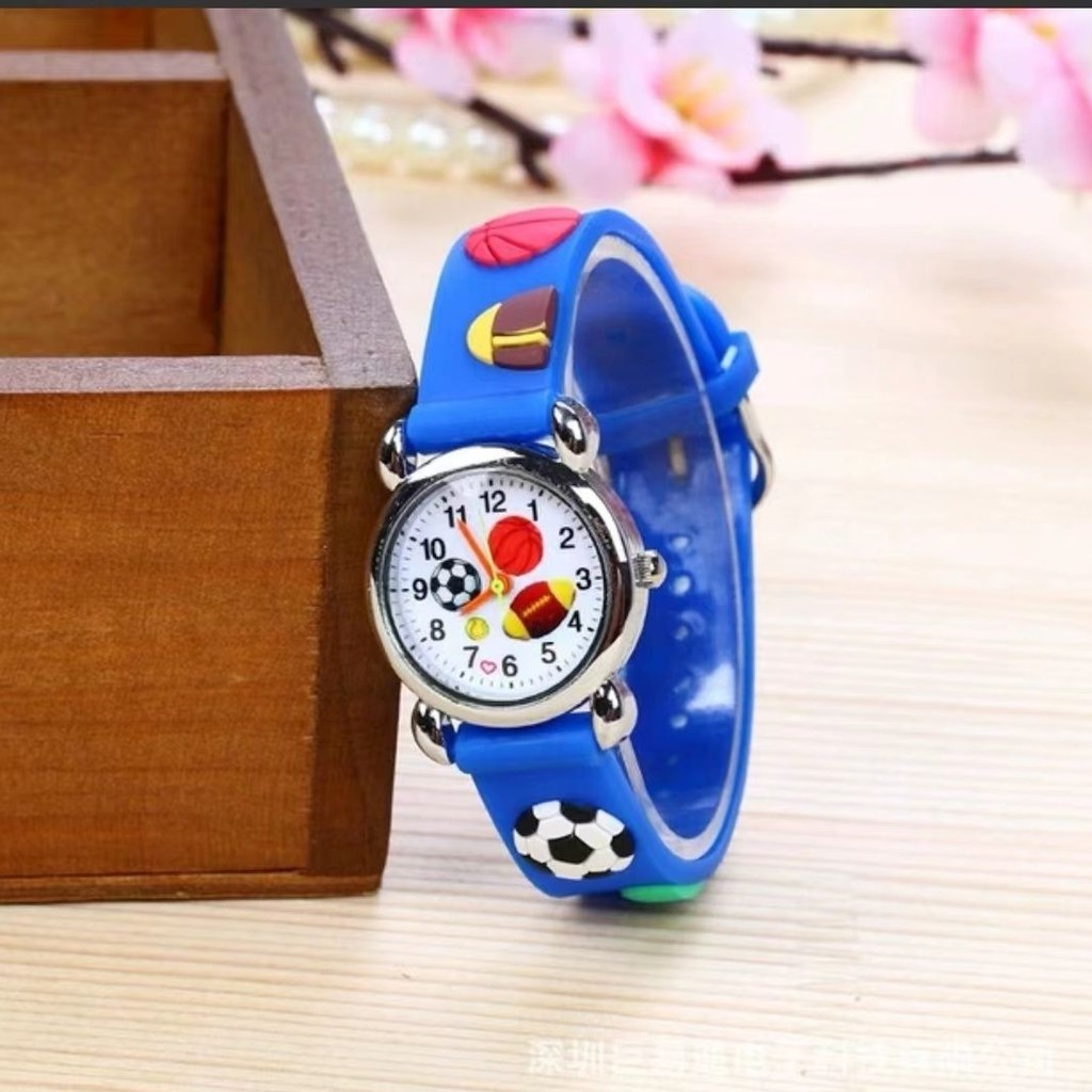 Cartoon Football Children's Watch Cute Children Primary School Students ...