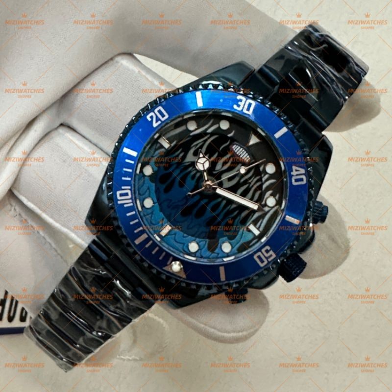 HEROFORCE Big Tic Flame Watch Jam Tangan Lelaki Besi Stainless Steel ...
