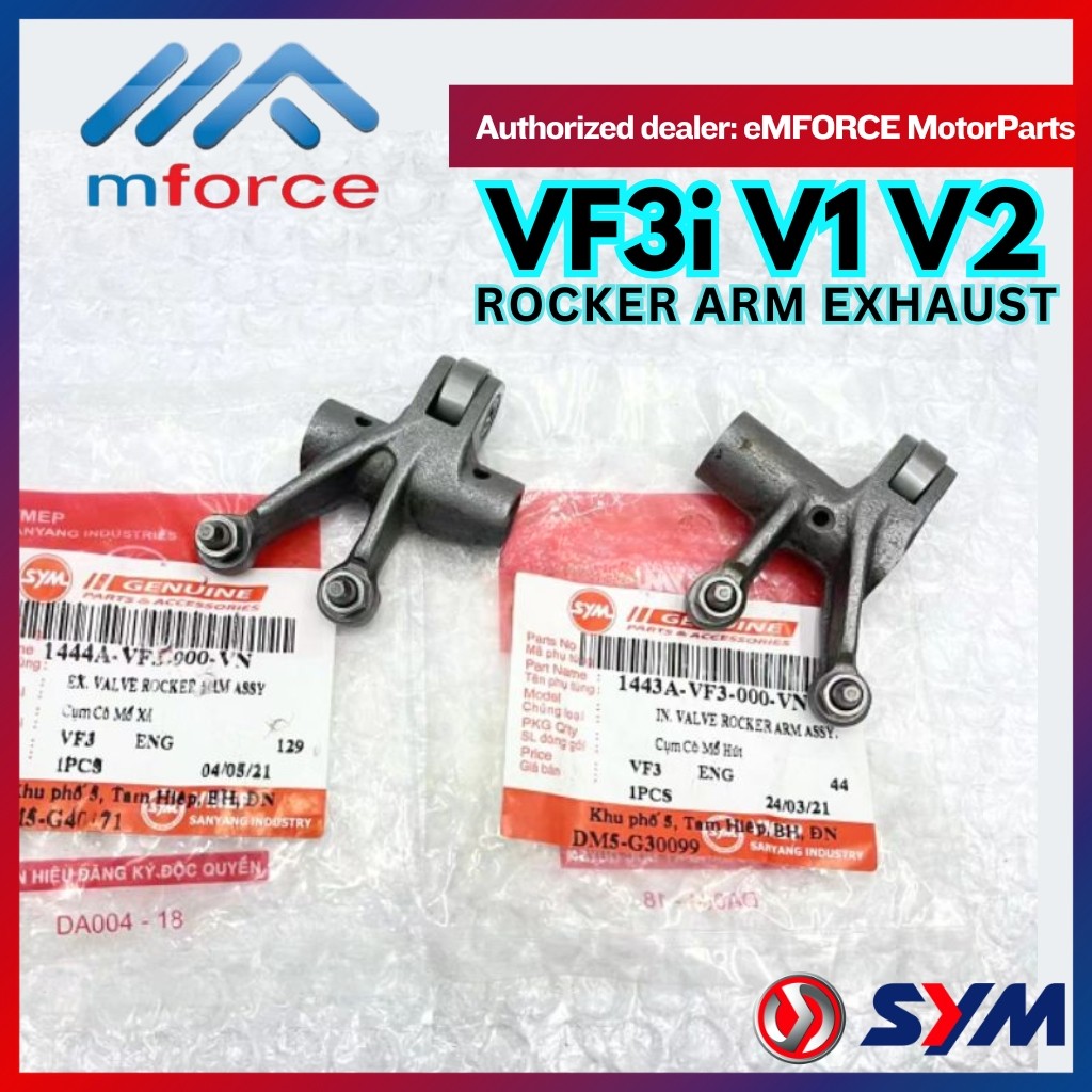 SYM VF3 VF3i V1 V2 ROCKER ARM EXHAUST 1444A INTAKE 1443A SYM ORIGINAL ...