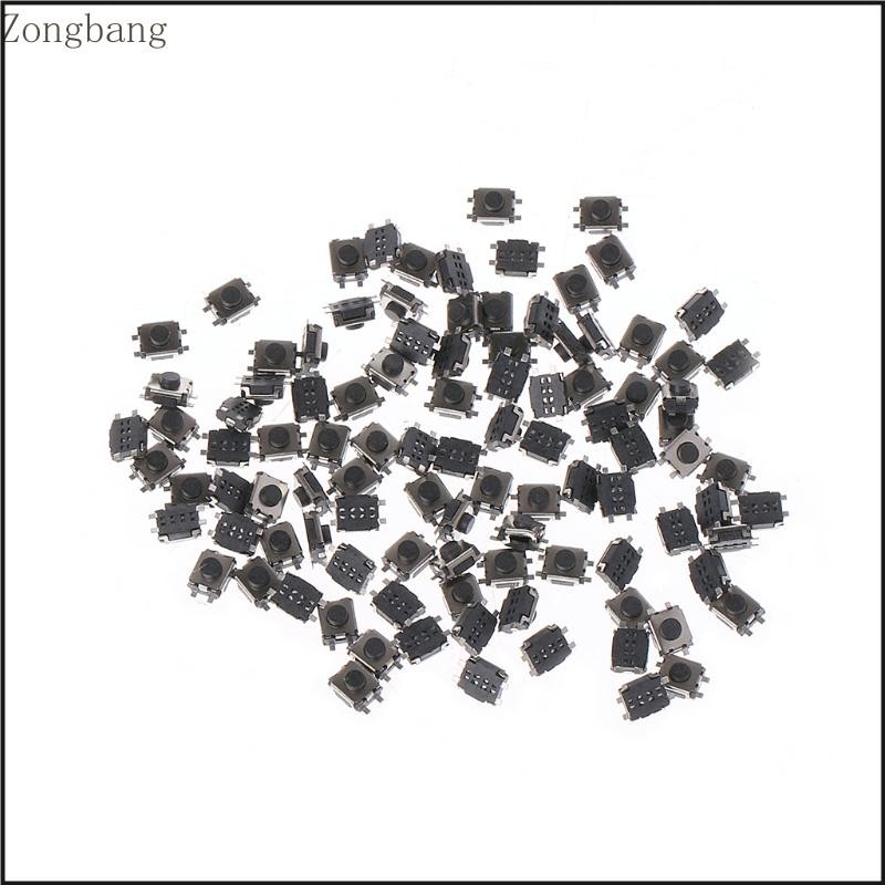 Zone 100 Pcs 3x4x2mm 4 Pin SMD Micro Momentary Push Button Tactile ...