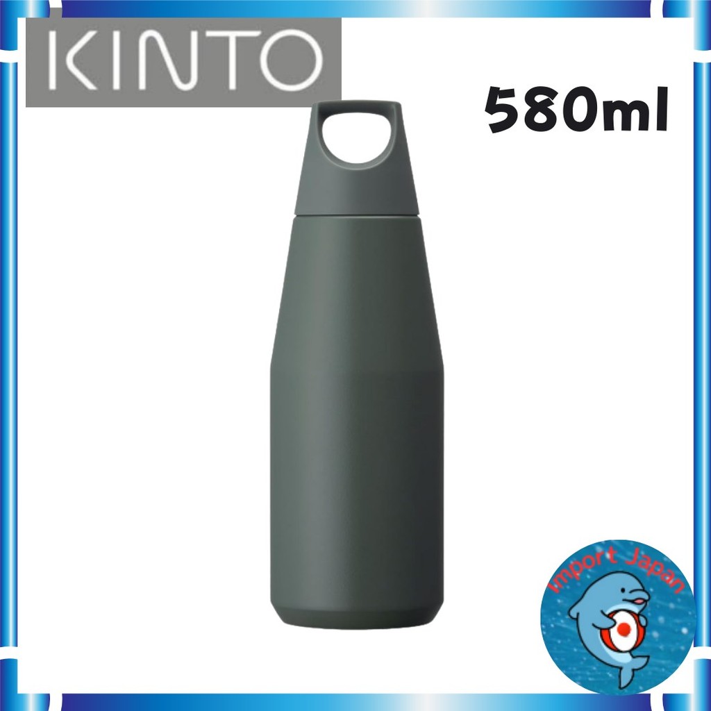 KINTO Trail Tumbler 580ml Ash Green Vacuum Double Structure Heat Retention Cold Retention Effect ...