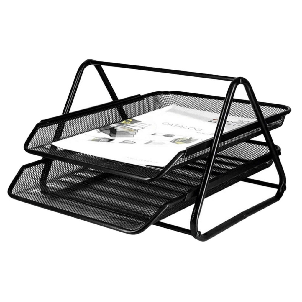 Strong Stackers 2 Tier File Document Letter Paper Tray/2-Tier Metal ...