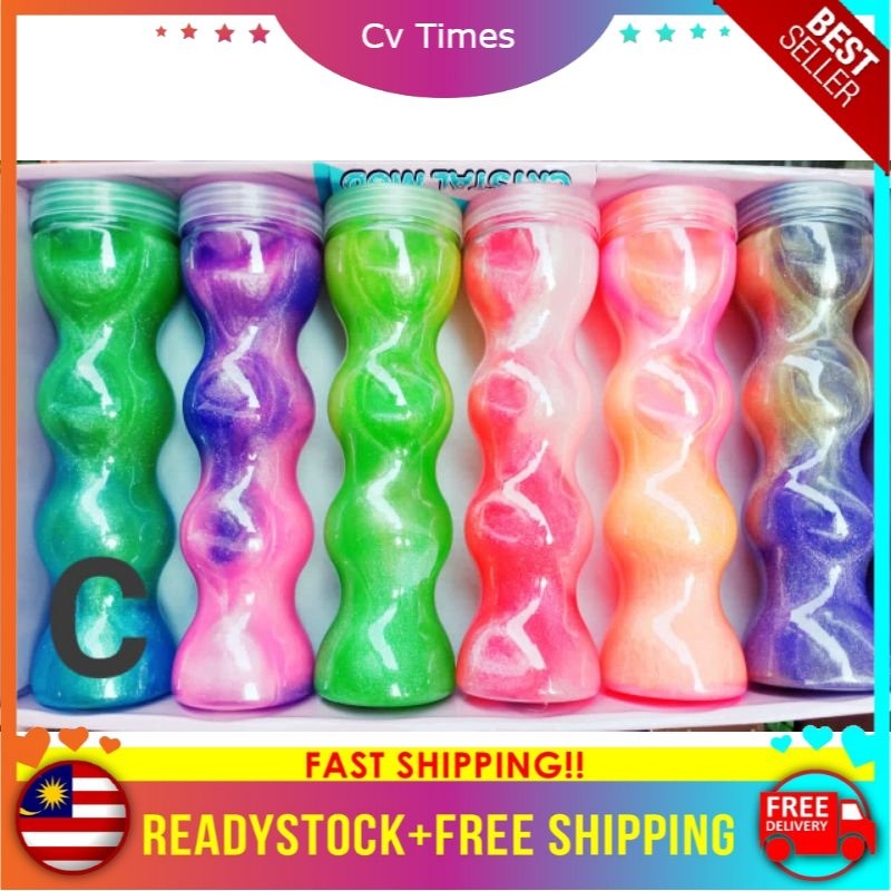 SLIME BIG BOTTLE Rainbow Crystal Mud@Diamond(1Bottle) | Shopee Malaysia