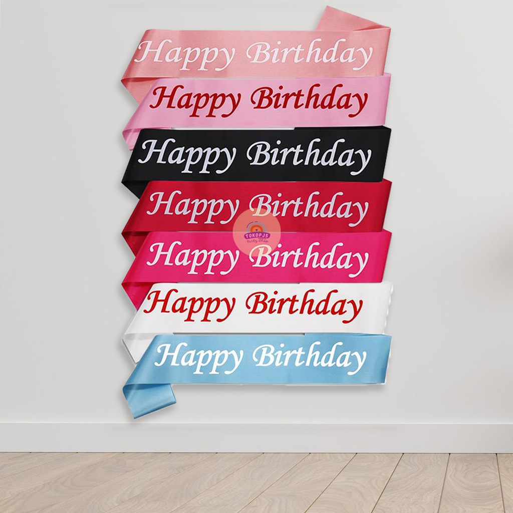 Happy Birthday Sash / Sash, 2 Meter Satin Material | Shopee Malaysia
