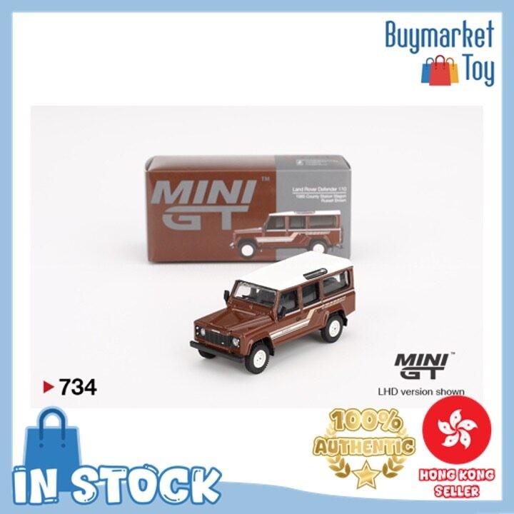 [Authentic] Mini GT #734 Land Rover Defender 110 1985 County Station ...