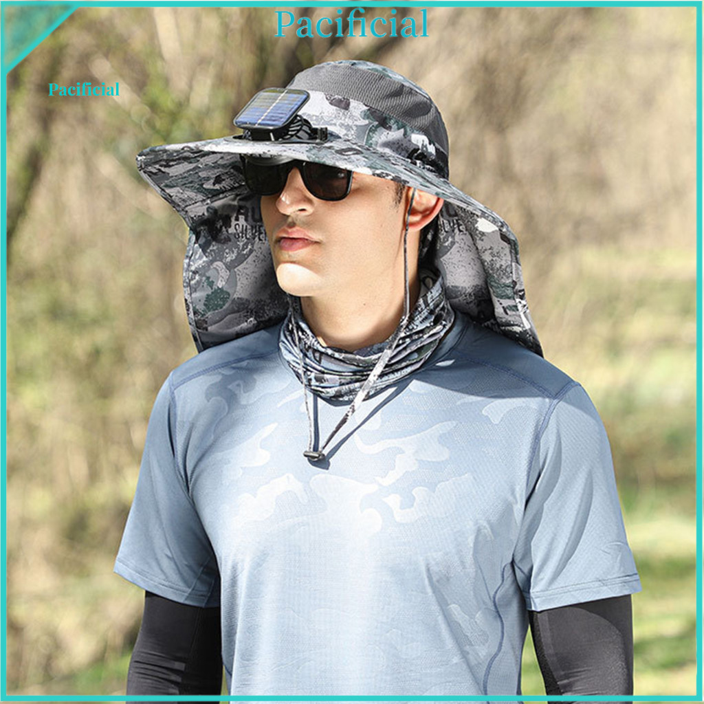 Sun Protection with Fan Sun Hat with Fan Outdoor Solar Fan Hat Usb ...