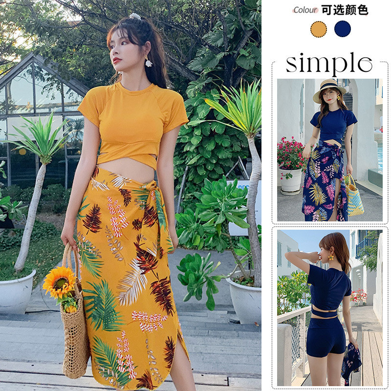 Split Swimsuit Three-Piece Set Ladies Korean Version Slimmer Look Slim ...