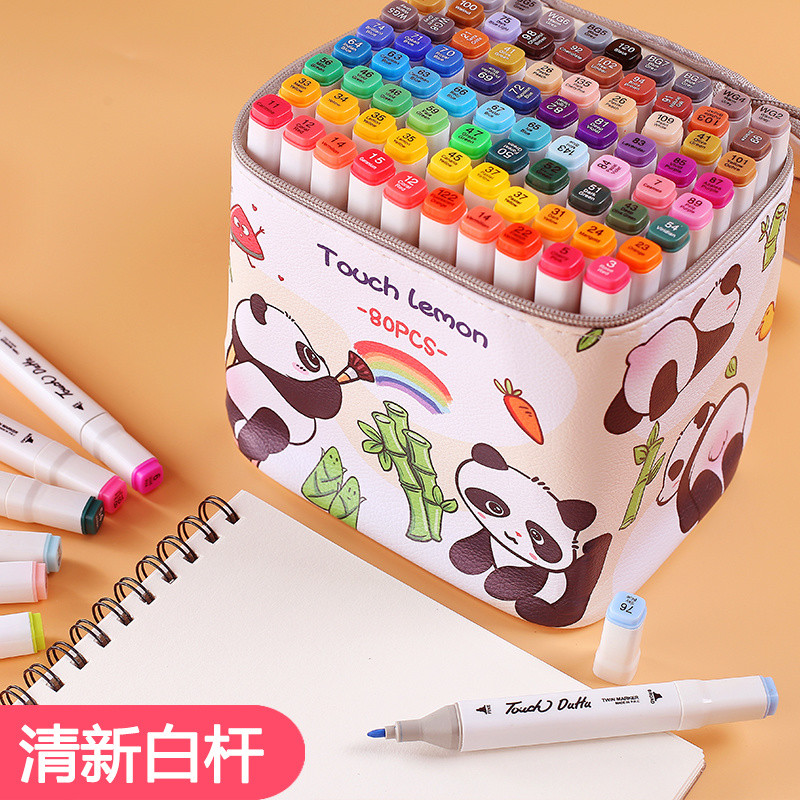 Touch Marker 48 Colors Art Dedicated Color Pen Double-Headed Marker ...