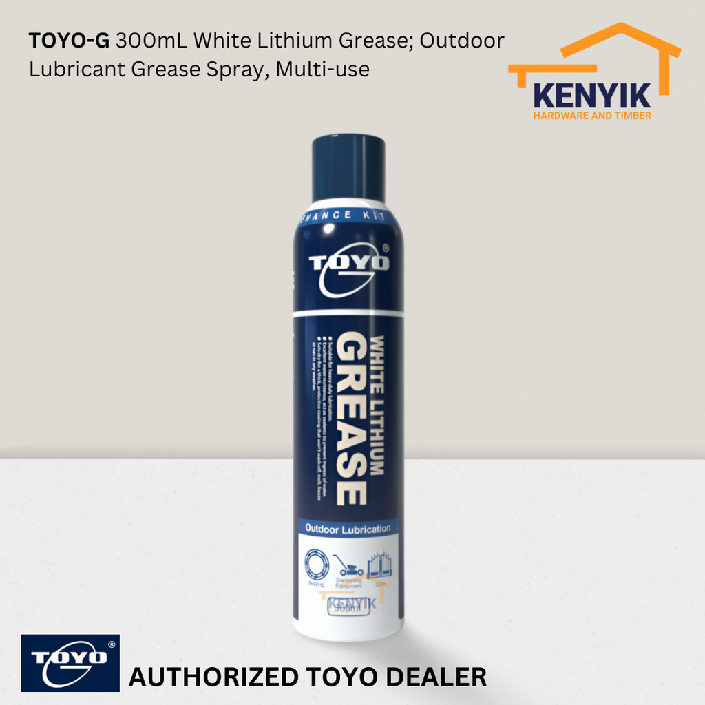 TOYO-G 300mL White Lithium Grease; Outdoor Lubricant Grease Spray ...