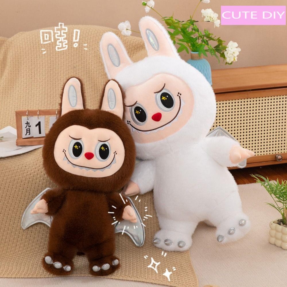 Cute DIY and Angel Labubu Plush Doll Big Eye Plush Labubu Rabbit Doll ...