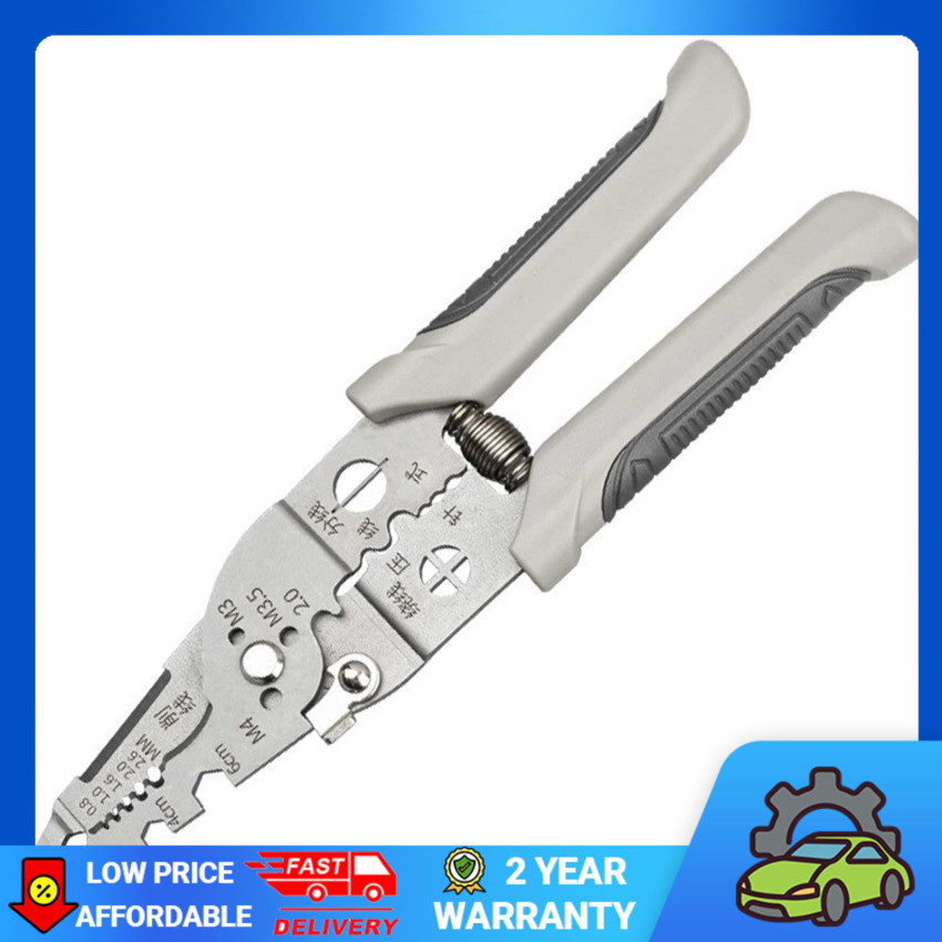 Crimper Cable Cutter Adjustable Automatic Wire Stripper Multifunctional Stripping Crimping ...