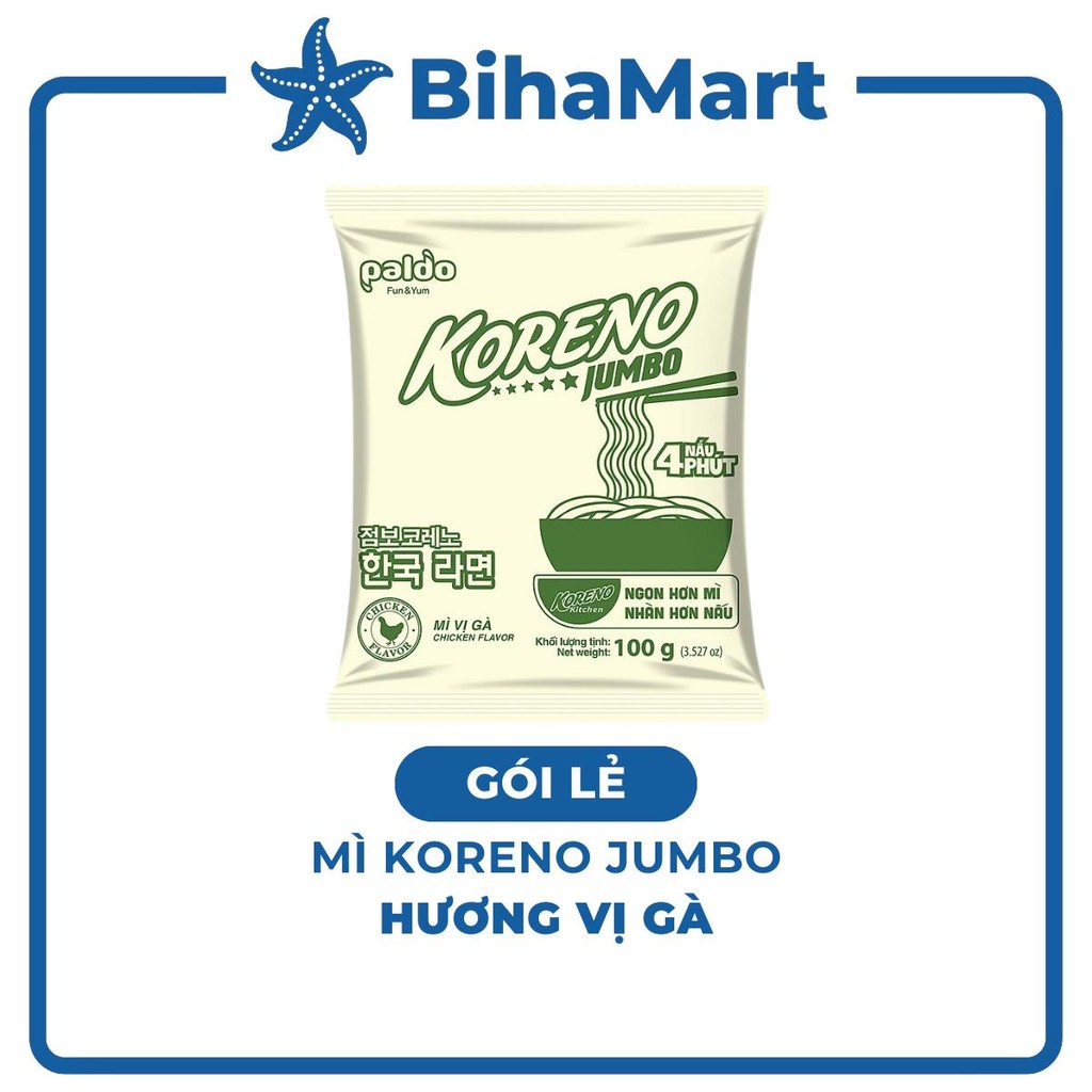 [RETAIL Package]-paldo - Koreno Jumbo Chicken Noodles, Koreno Jumbo ...