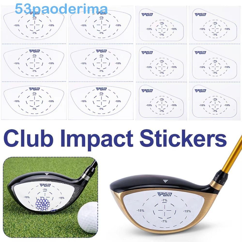 PAODERIMA Golf Impact Stickers, Hitting Recorder Self Teaching Golf ...