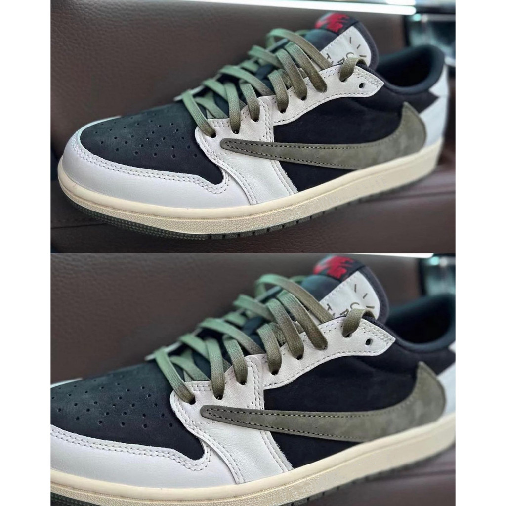 Travis SCOTT X AIR JORDAN1 LOW OG Reverse Mocha AJ1 KASUT Men Women ...