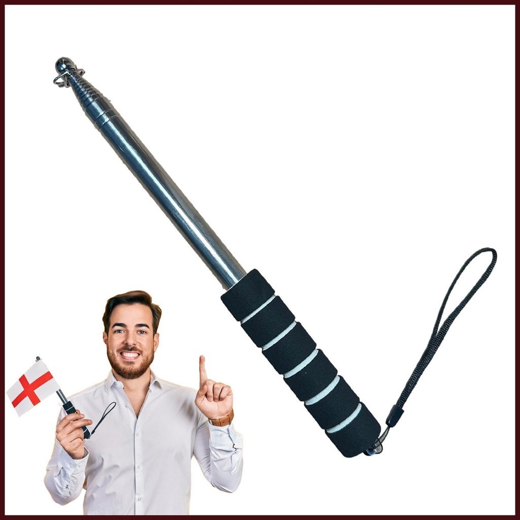 Retractable Flag Pole Handheld Portable Banner Flag Pole Stainless ...
