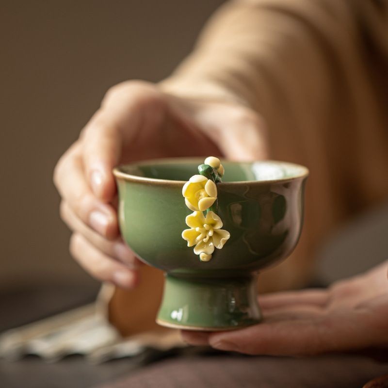 Chinese Style Tea Cup Tea Cup Retro Goblet Master Cup Ceramic Hand ...
