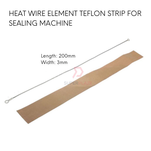 Length 200mm x Width 3mm Heating Element Wire Element Teflon Strip For ...