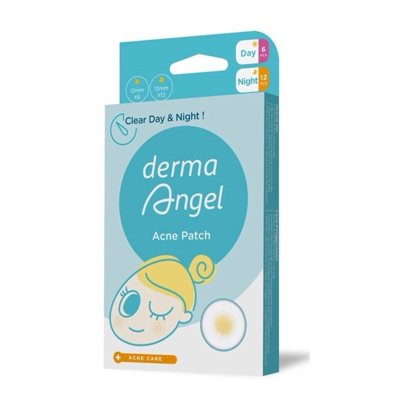 DERMA ANGEL ACNE PATCH CLEAR DAY & NIGHT 6S+12S EXP09/2028 | Shopee ...