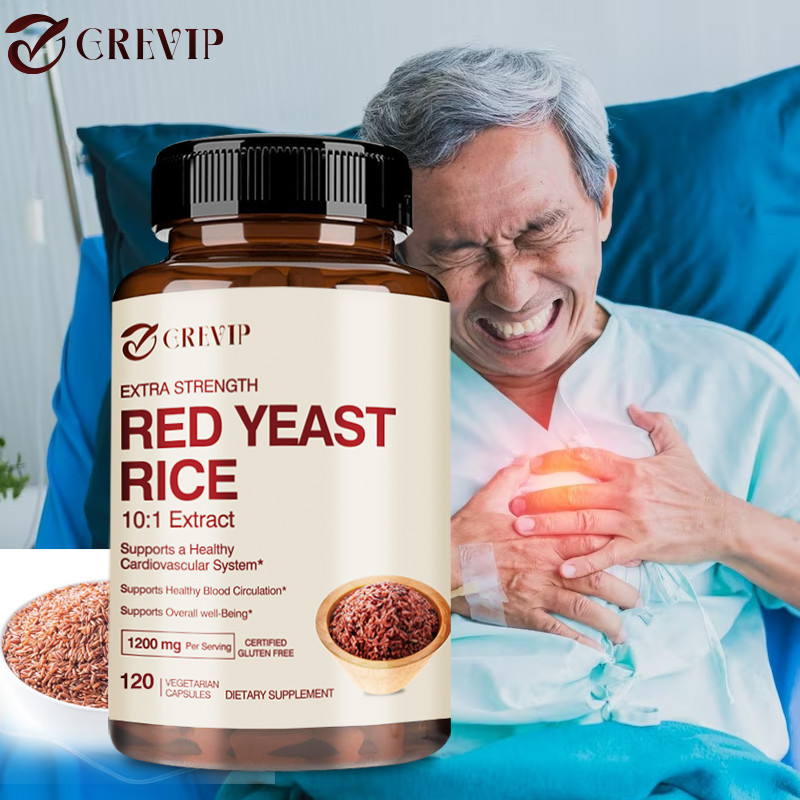 CREVIP Organic Red Yeast Rice Powder, powerfully supporting ...