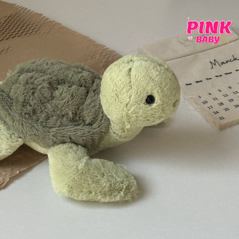 Cartoon Little Turtle Plush Doll Green Turtle Stuffed Sea Animal Plush ...