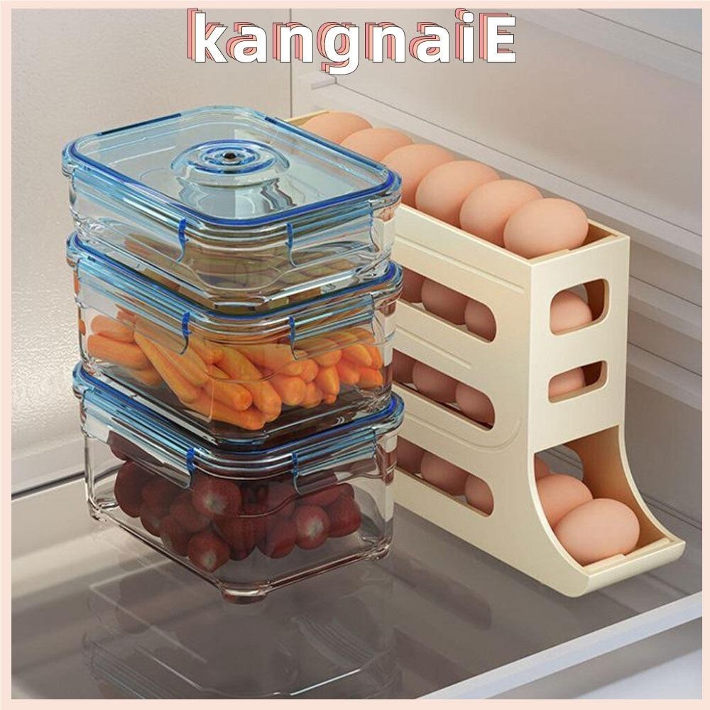 KANGNAI Automatic Egg Roller, Large Capacity Four Tier Egg Roller Rack ...