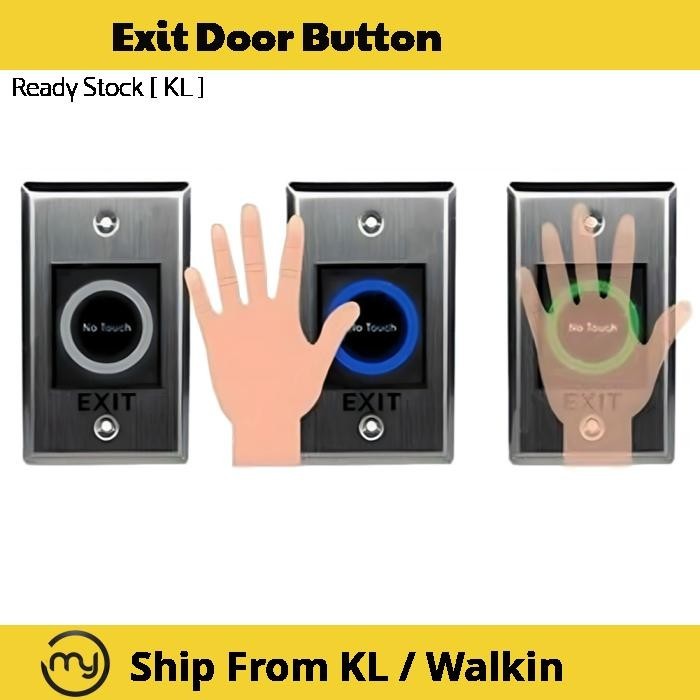 No Touch Infrared Sensor Switch Exit Button LED Door Access Control ...