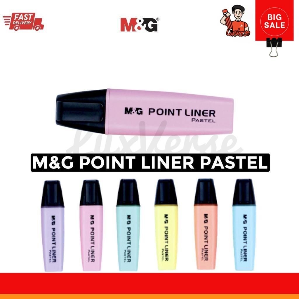 M&G Point Liner Pastel Colour Highlighter 🔥ReadyStock🔥 | Shopee Malaysia