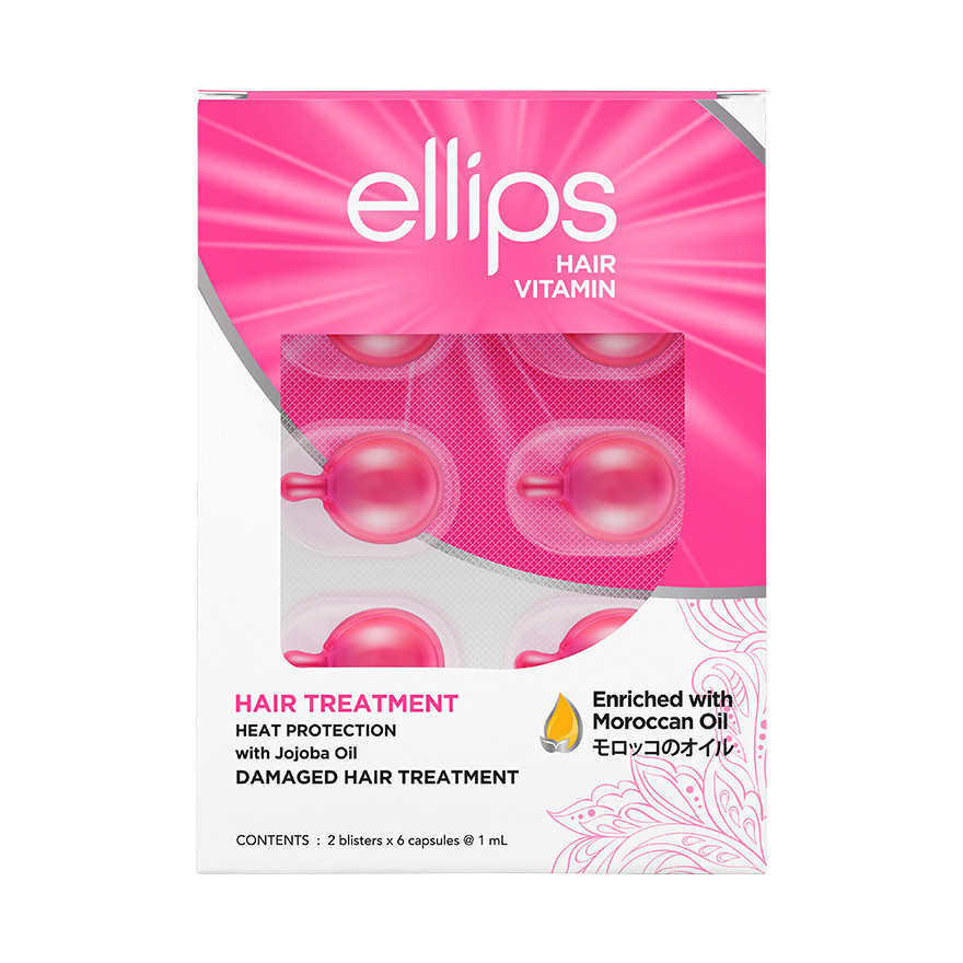 ELLIPS Hair Vitamin Hair Recovery With Jojoba Oil 2 x 6's | Shopee Malaysia