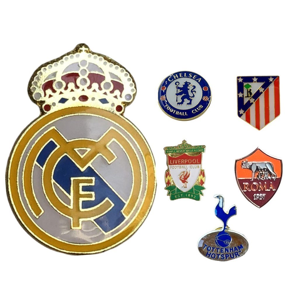 Tottenham Hotspur Roma Liverpool Football Club Pins Soccer Games Badge ...