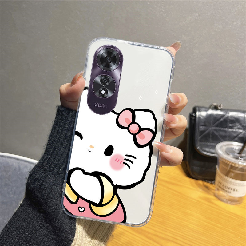 Phone Cell Case for OPPO A60 4G OPPOA60 TPU Smartphone Casing Lovely ...