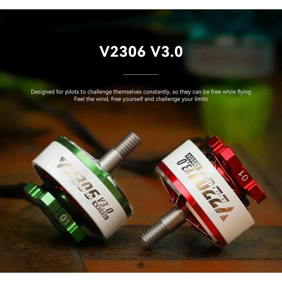 T-Motor VELOX V2306 V3.0 2306 2550KV 4~5S Lipo FPV Brushless Motor 4mm ...