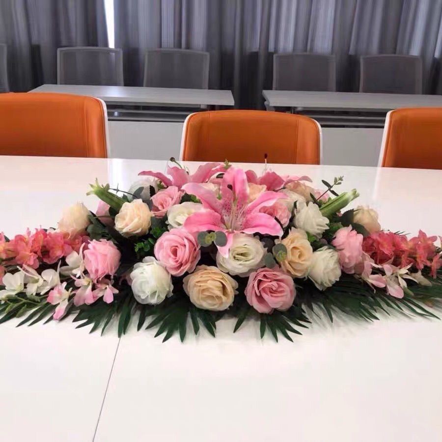 Artificial Flower Conference Table Decoration Flower Office Desk ...