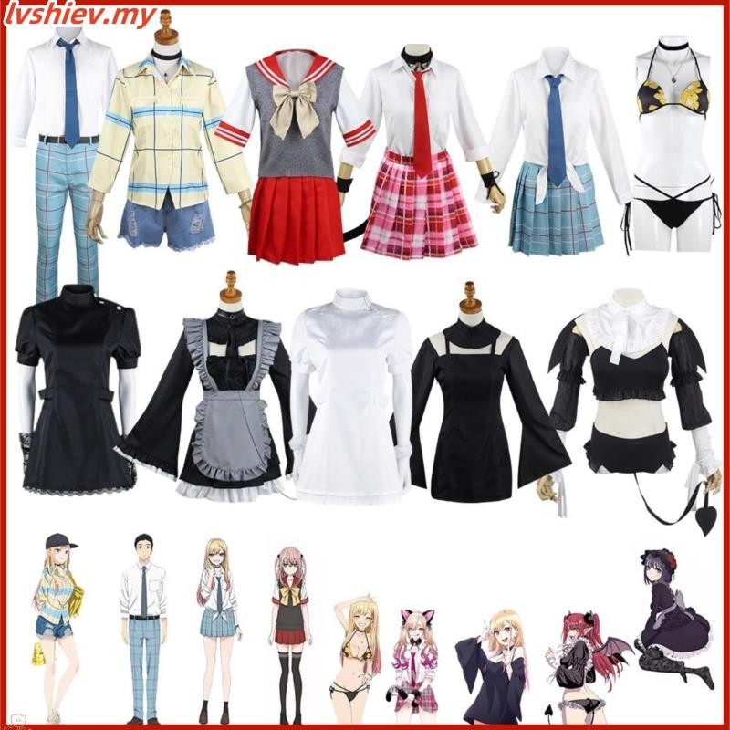 Marin Kitagawa Cosplay My Dress Up Darling Costume Kimono Lolita Maid ...