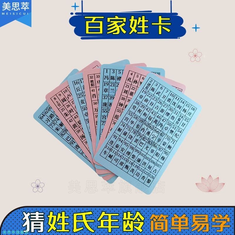 Hu Hundred People Magic Cards Guess the Name Cards a Whole Set Predict ...