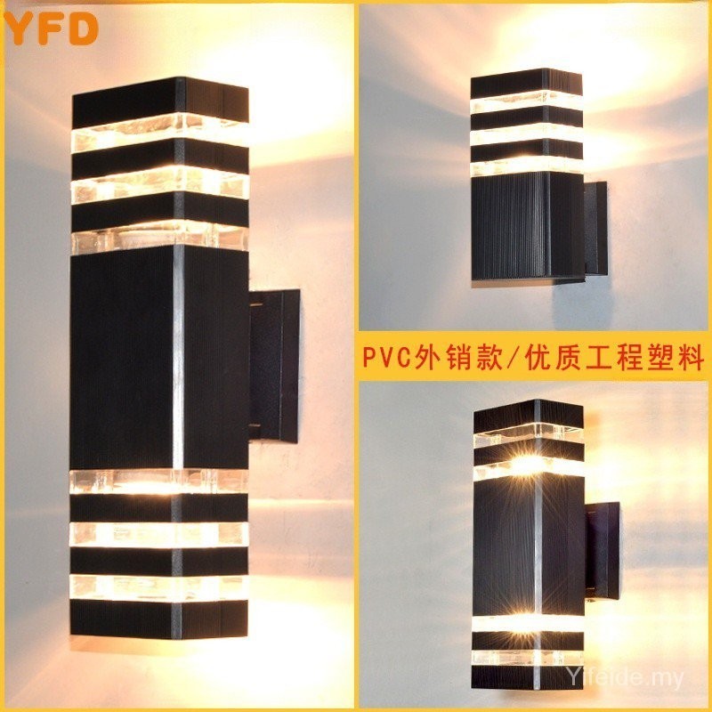 YFDSXHOutdoor Wall Lamp Modern Simple up and down Luminous Garden Lamp ...