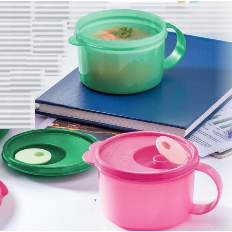 Tupperware Crystalwave soup mug (2pcs) | Shopee Malaysia