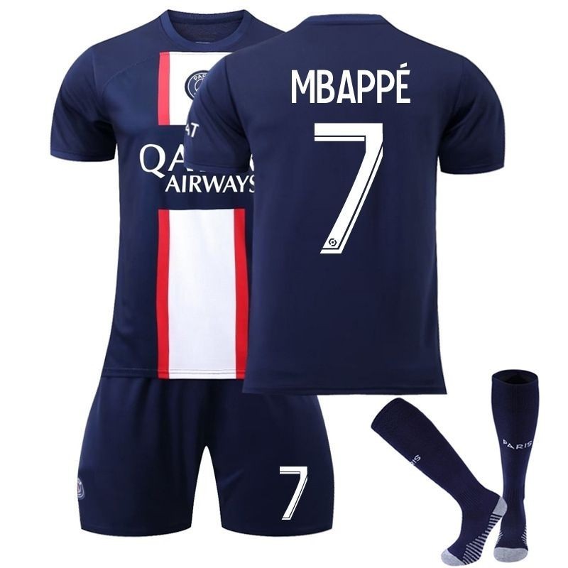 2223 Paris Saint-Germain Home Jersey No. 7 Mbappe No. 10 Nemar No. 30 ...