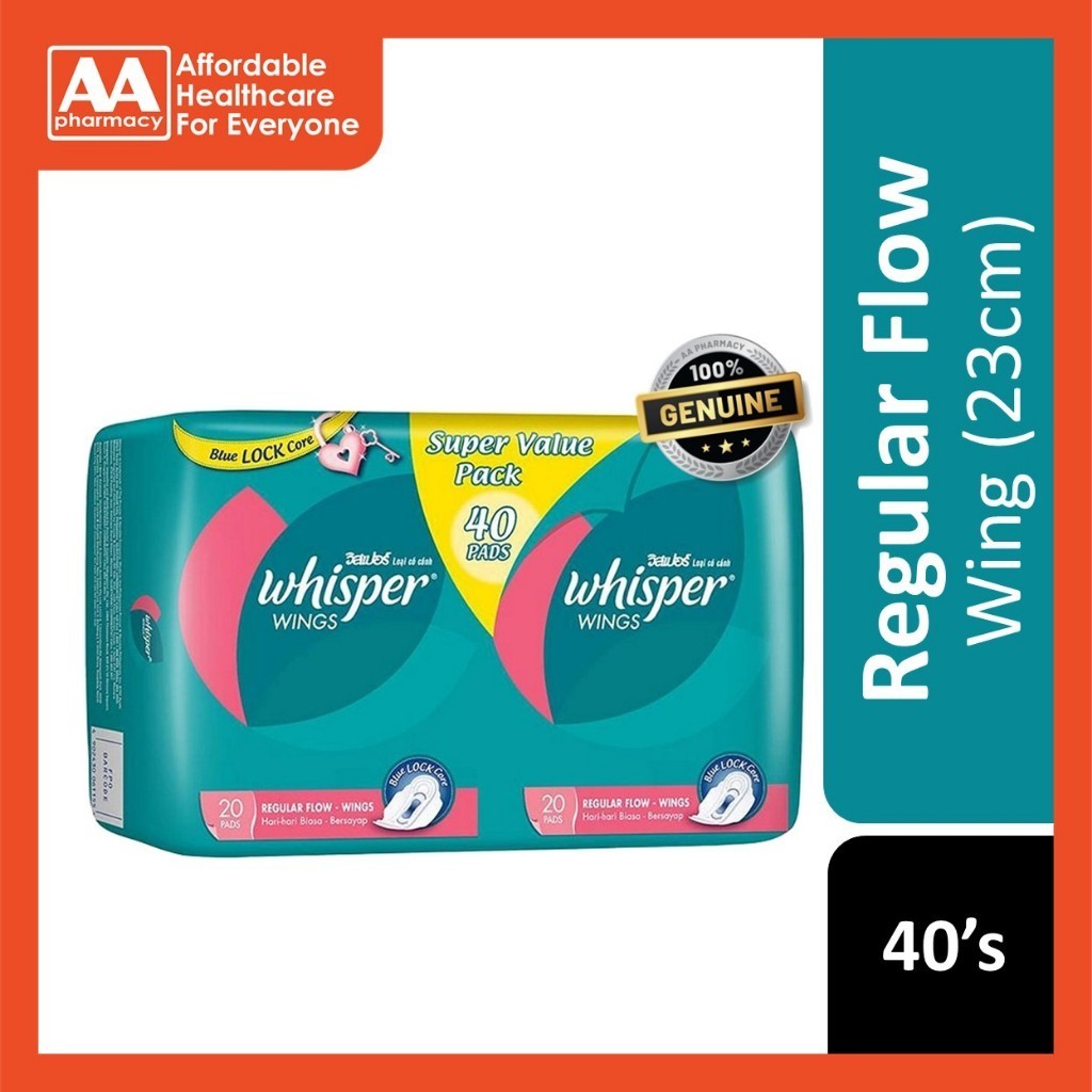 Whisper Regular Flow Wing (2x20's) | Shopee Malaysia