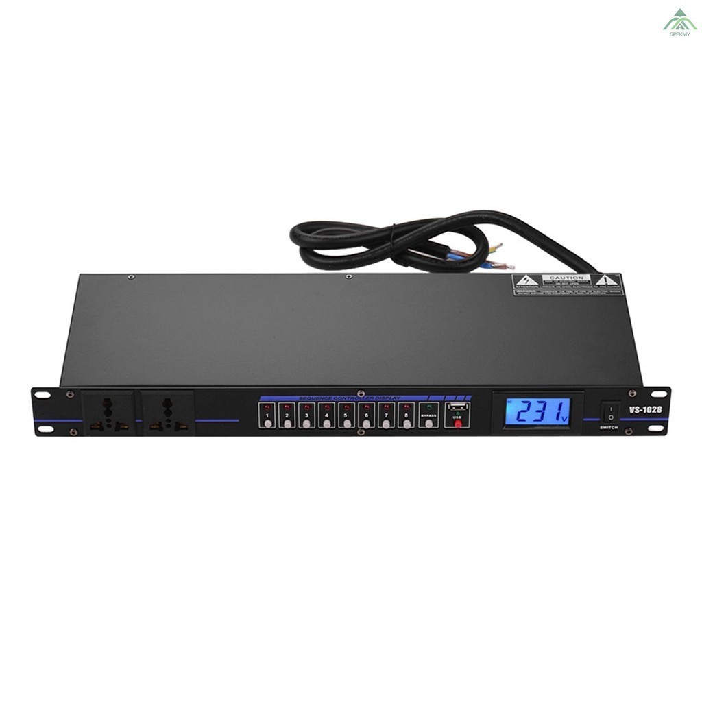 VS-1028 10-outlet Rack Mount Power Sequence Controller Conditioner ...