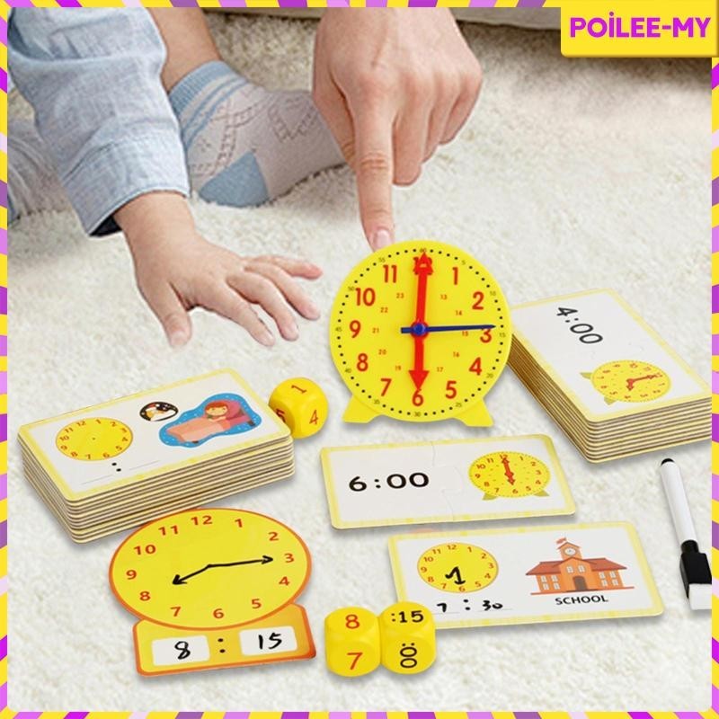 [PoileeMY] Time Telling Teaching Clock Time Activity for Kids Children ...