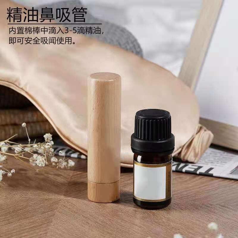 Wooden Essential Oil Aromatherapy Nasal Suction Stick Portable Nasal ...