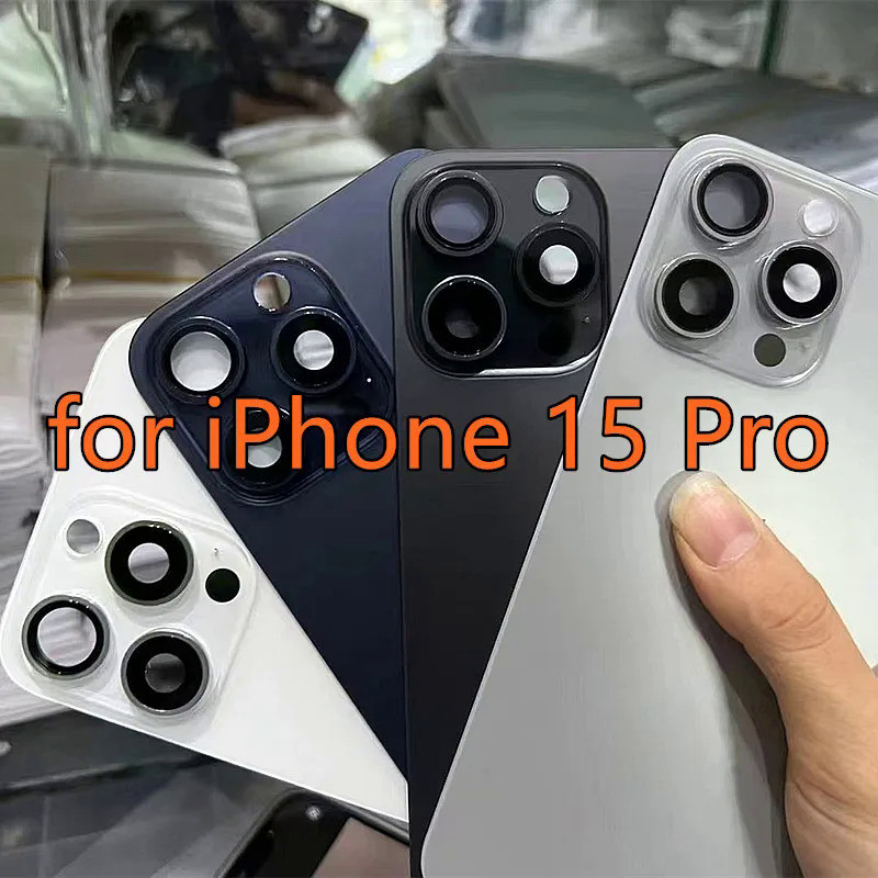 15Pro Back Glass Titanium Replacement for iPhone 15 Pro Rear Glass ...