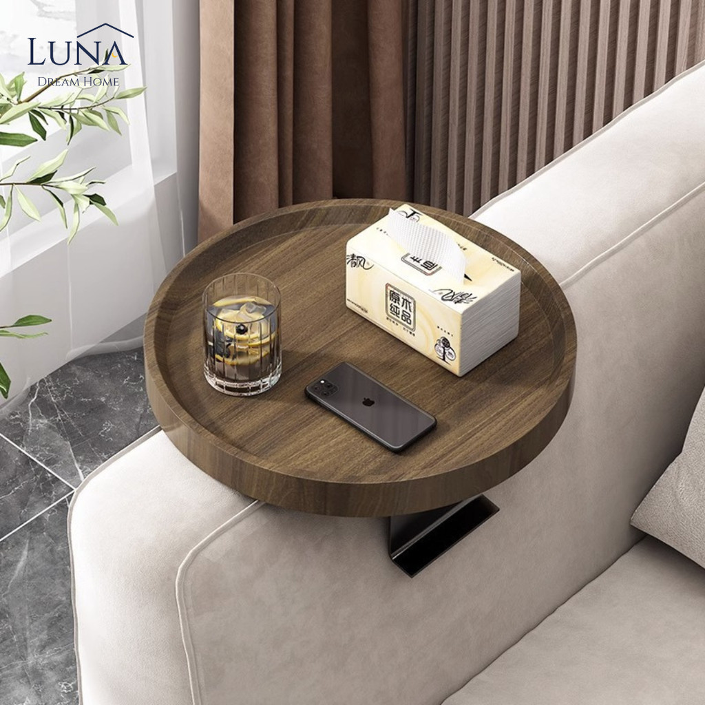LUNA [Logan Sofa Tray] Sofa Arm Clamp-on Sofa Side Table Coffee Table ...