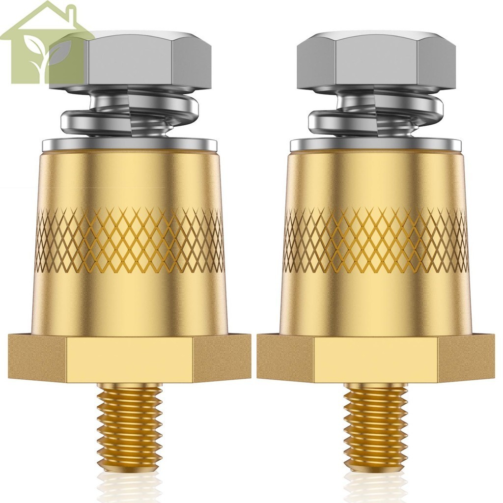 1 Pair Battery Pole Adapter Brass Battery Terminal Connector M6 Thread ...